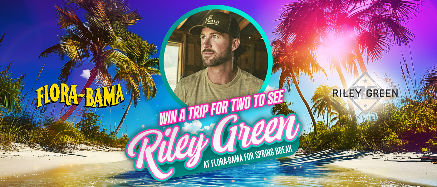 LISTEN! RATE! WIN! to see Riley Green at Florabama! - Madison's Country ...